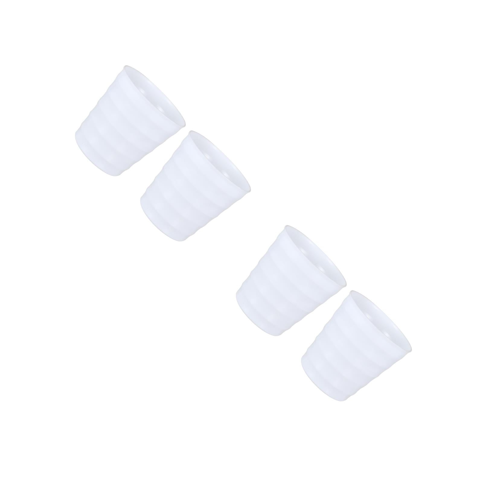MLINS 4 pcs Threaded Garden Pots Plastic Flower Succulent Planter ...