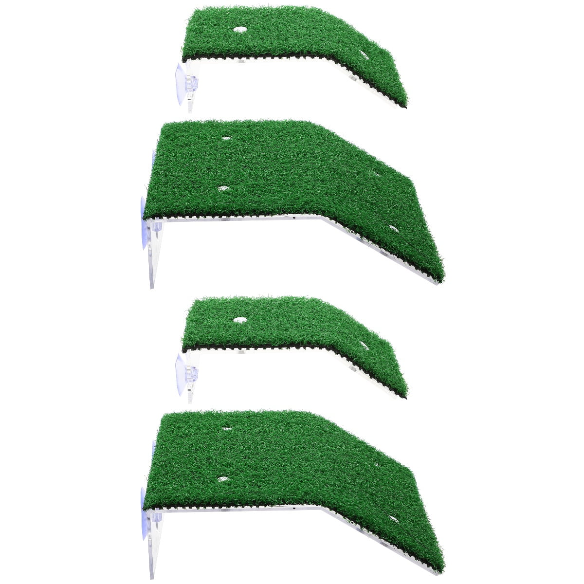 MLINS 4 pcs Tortoise Basking Climbing Platform Turtle Simulation Lawn ...