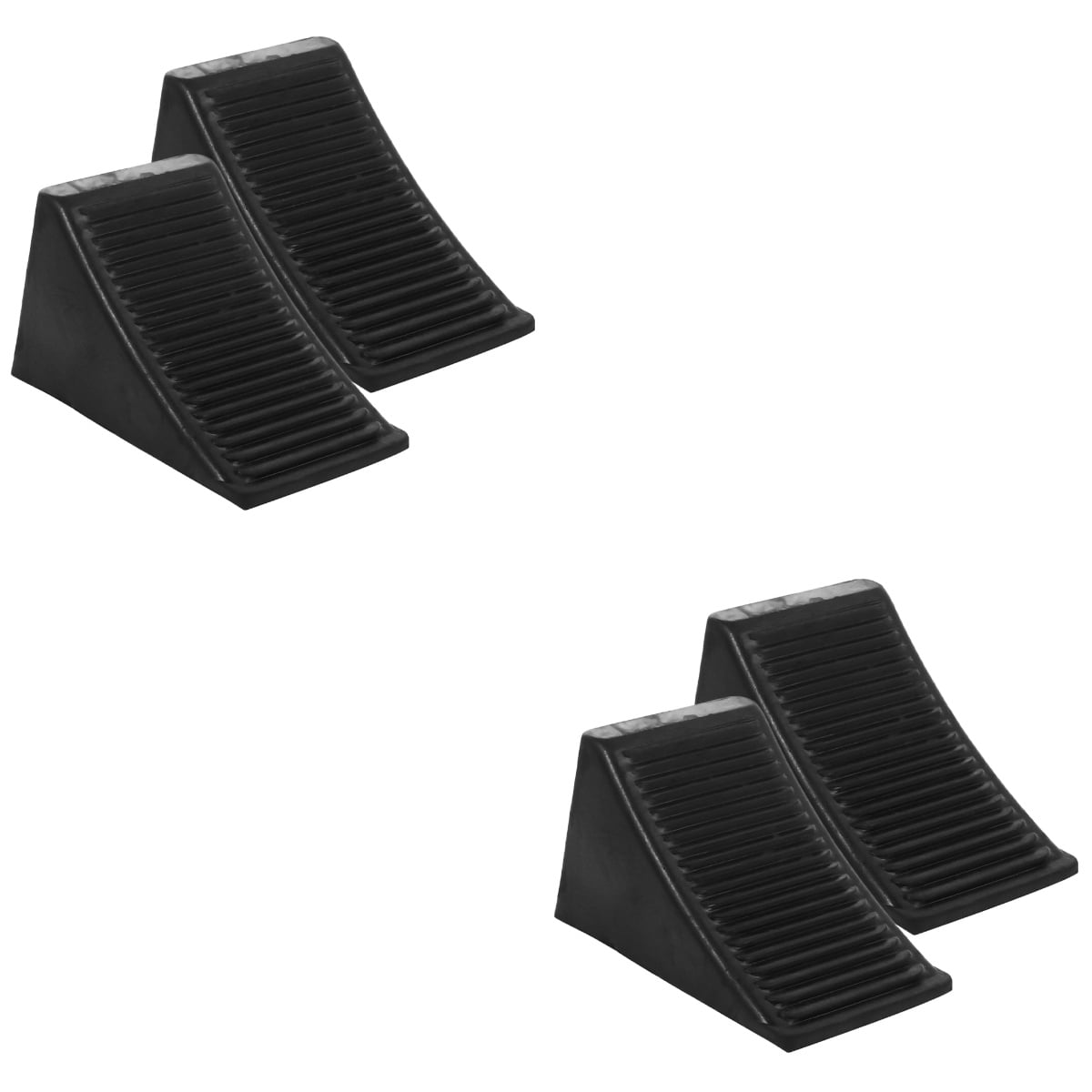 MLINS 4 pcs Trailer Wheel Chocks Trailer Chocks Rubber Wedge Motorcycle ...