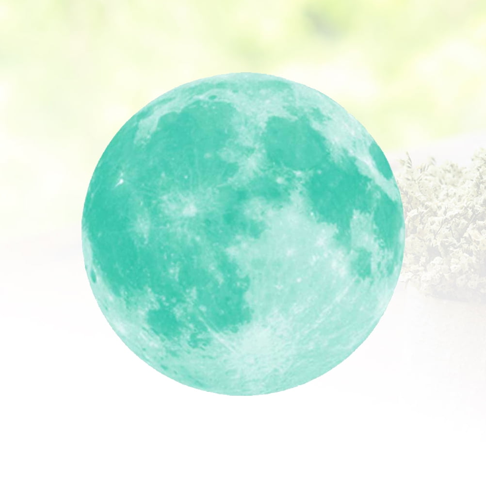MLINS 40 Cm LED Luminous Moon Wall Sticker Removable Art Blue Light ...