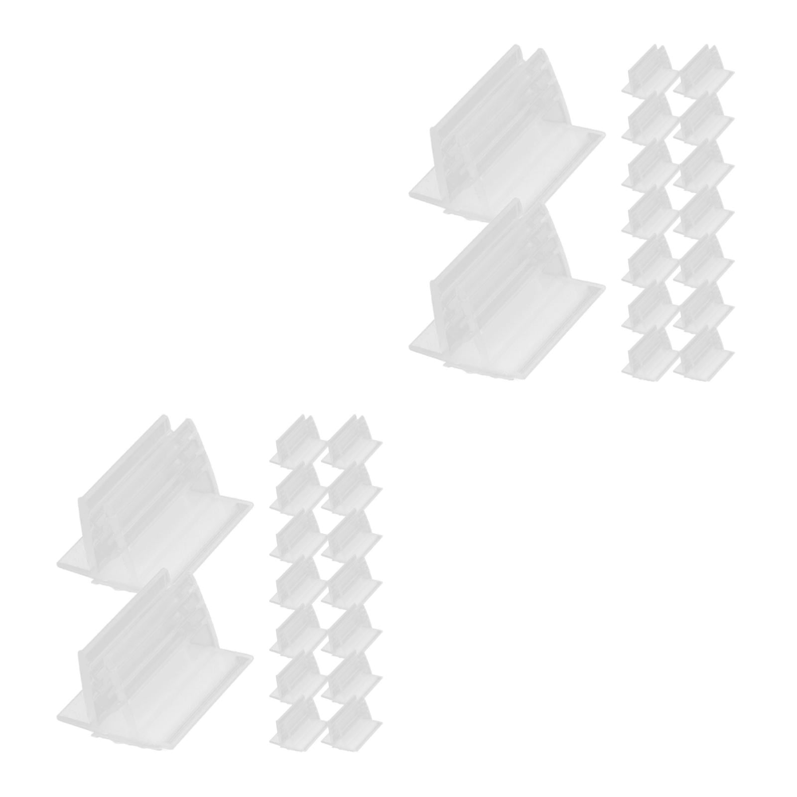 MLINS 40 PCS Plastic Shelf Label Holder Clear Wire Shelf Label Holder ...