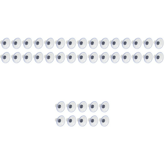 MLINS 40 PCS Transparent Screw Sucker with Gland Nut Powerful Manual ...