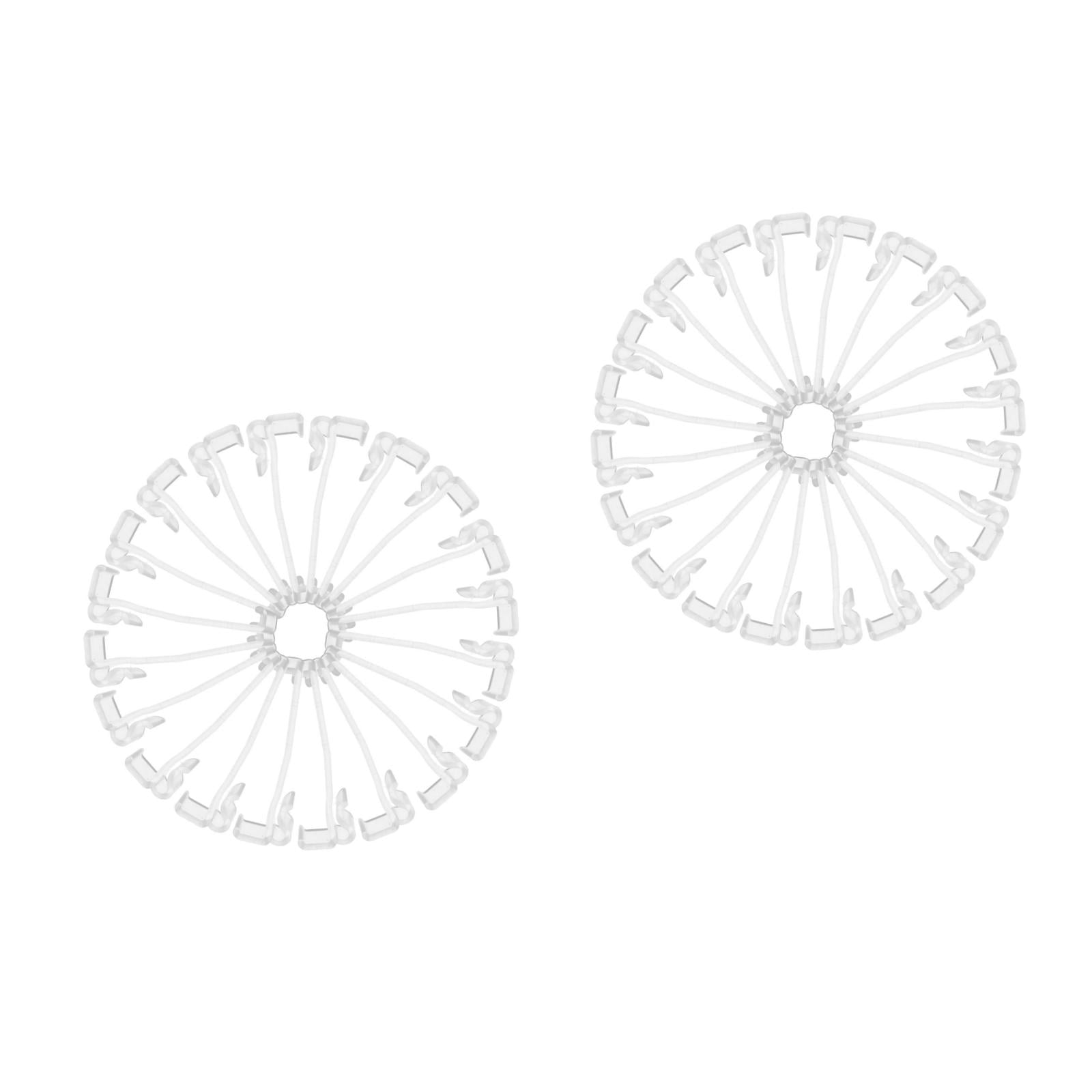 MLINS 40 Pcs Clear Valance Clips Blinds Hidden Retainer Holder Plastic ...