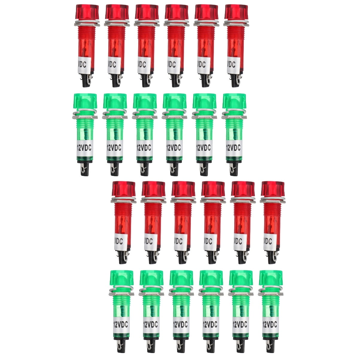 MLINS 40 Pcs Flash Signal Light Panel Mount Signal Power Indicator Lamp ...
