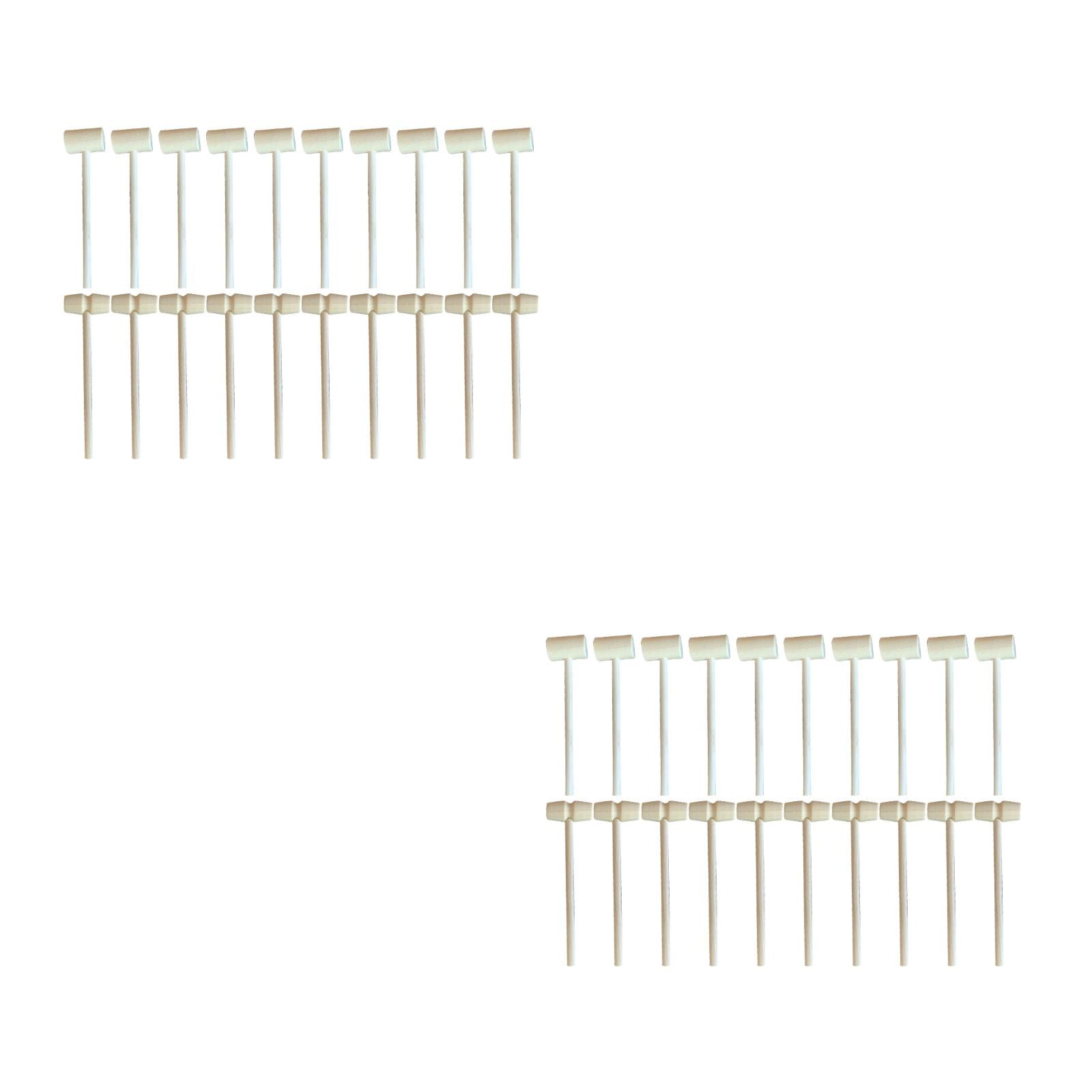 MLINS 40 Pcs Mini Wooden Mallets Practical Wooden Hammers Children ...