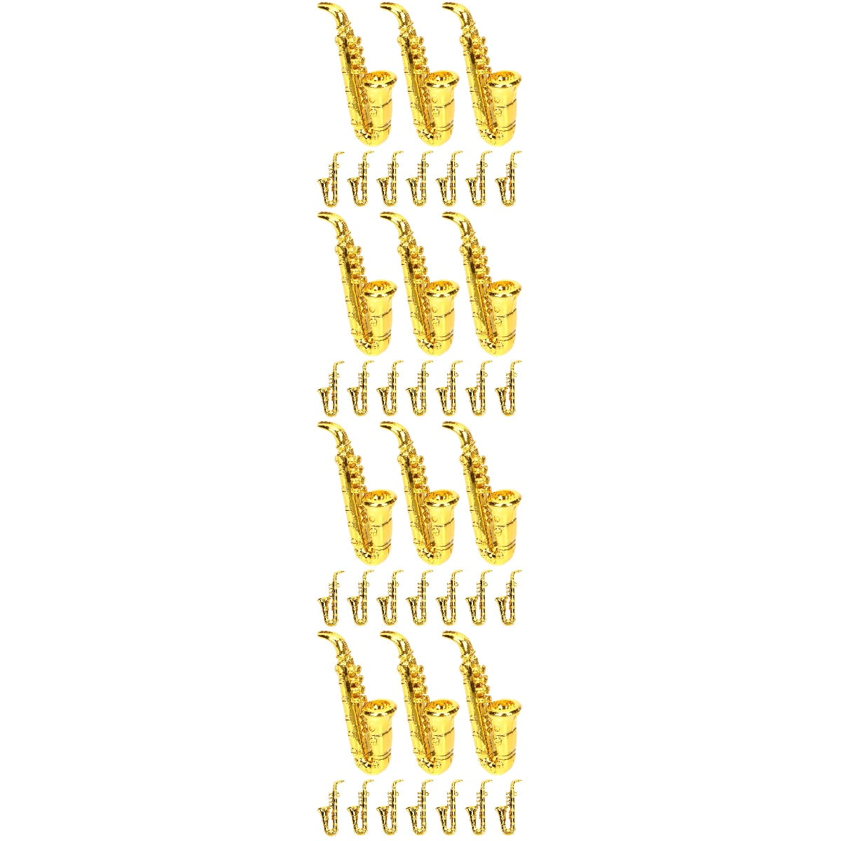 MLINS 40 Pcs Miniature Musical Instruments Miniature Saxophone Tiny ...