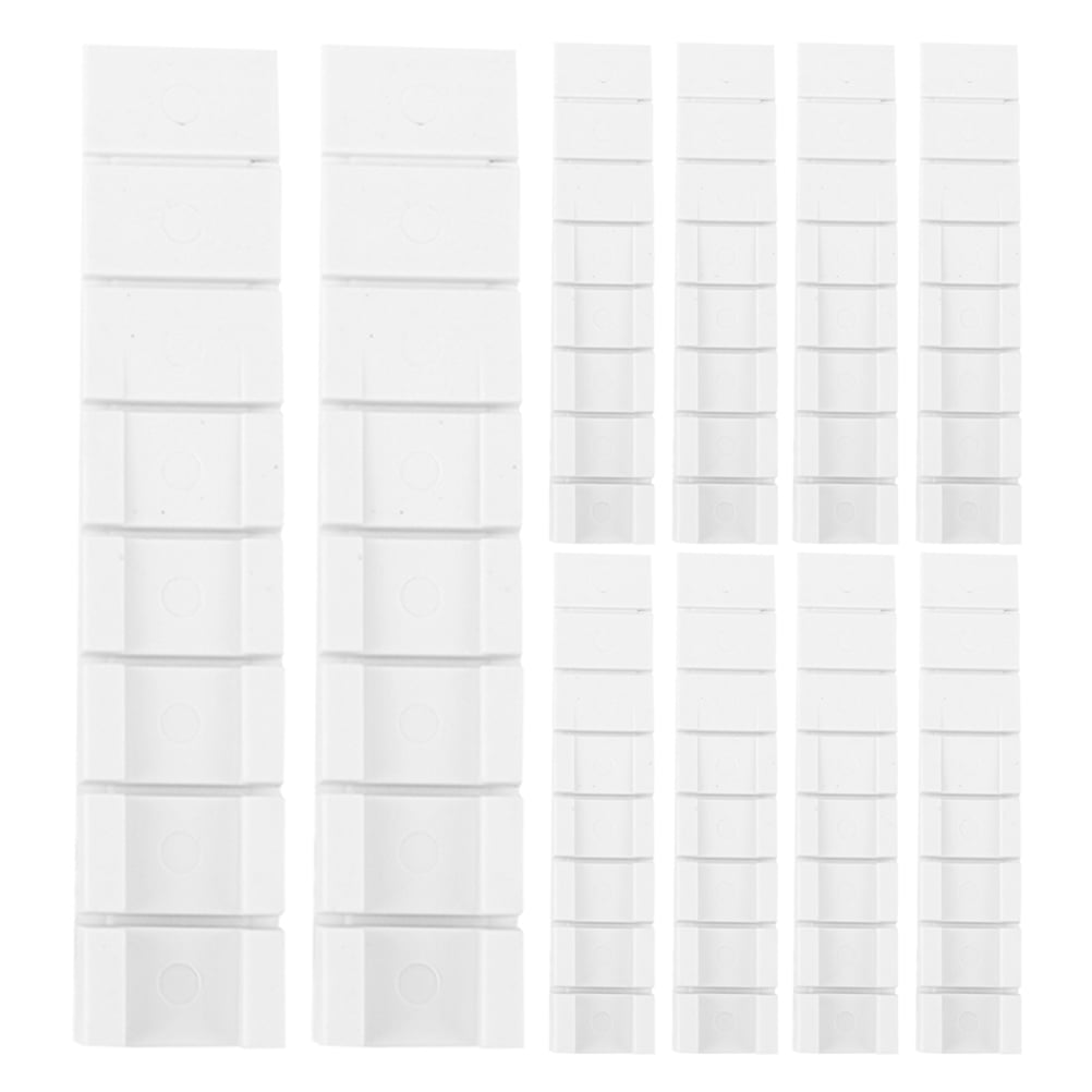 MLINS 40 Pcs Office Decor Adjustment Spacer 9.50X2.00X0.80CM White ...