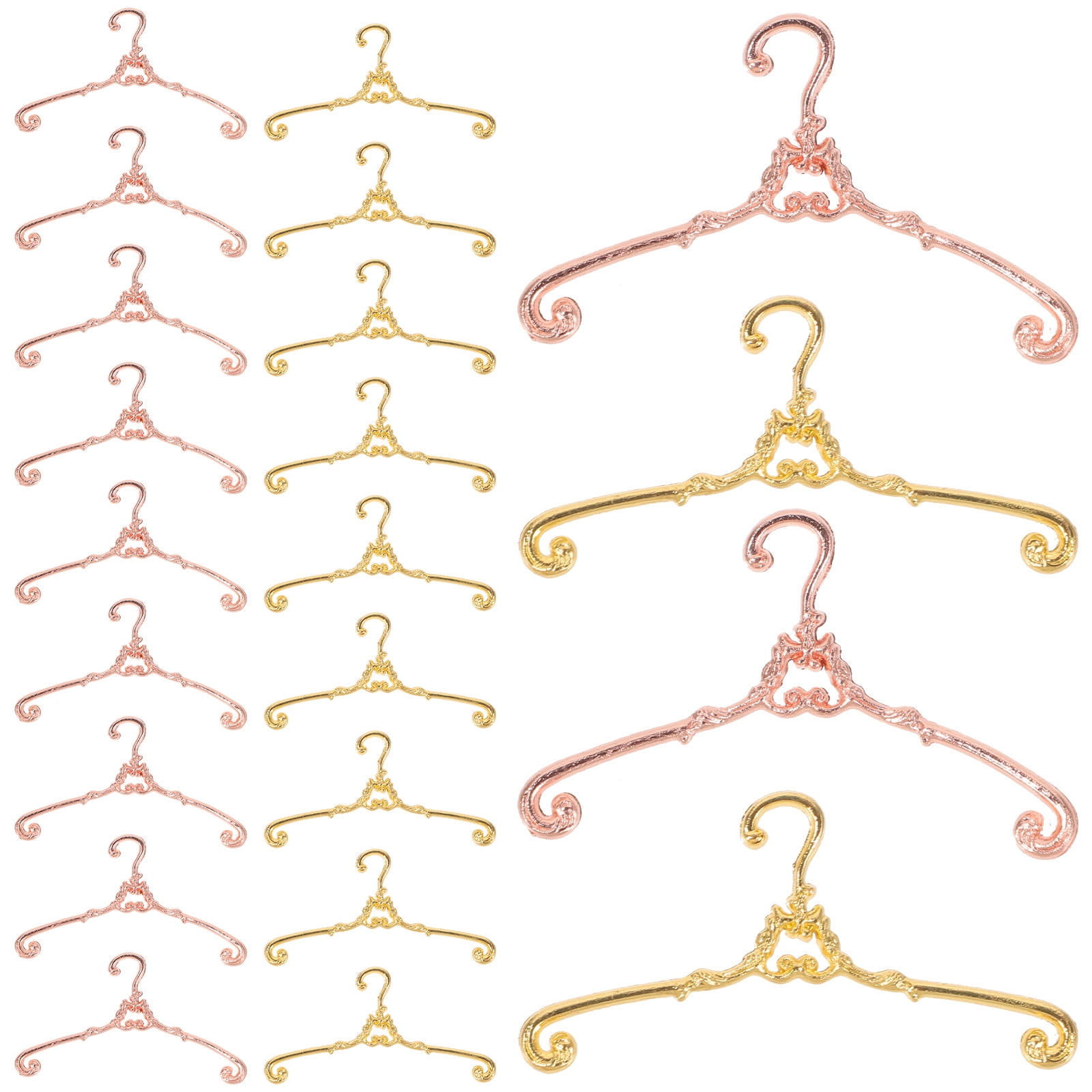 MLINS 40 Pcs Small Clothing Rack Hanging Clothes Hangers Mini Closet ...