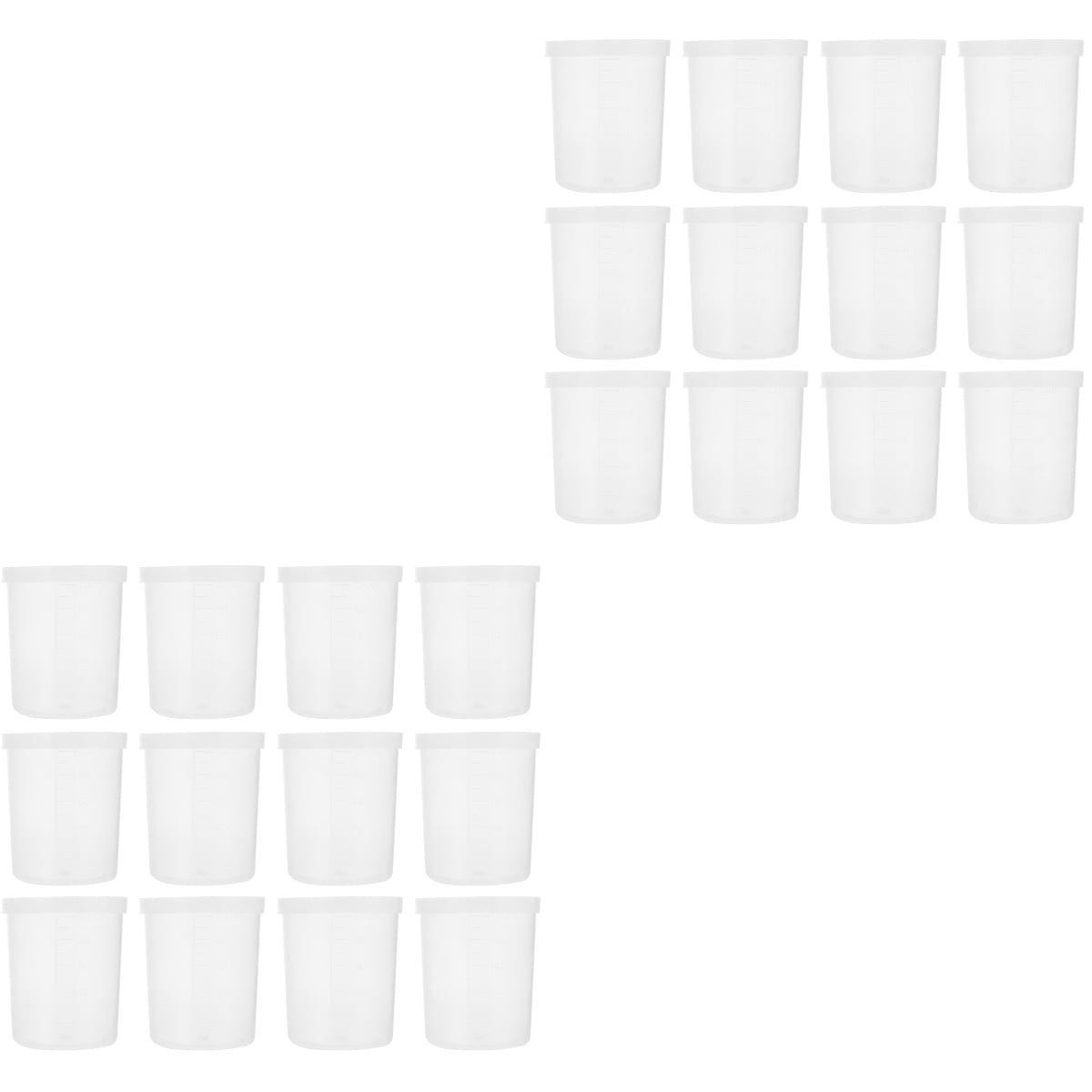 MLINS 40 Pcs Specimen Collection Cups Plastic Sample Measuring Cups ...
