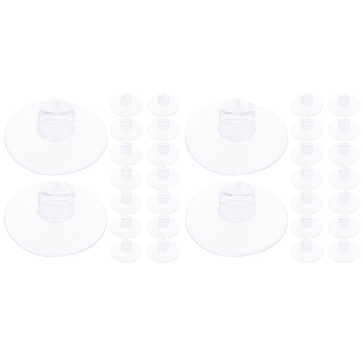 MLINS 40 Pcs Suction Cup String Light Clips Holders Clear Slotted ...