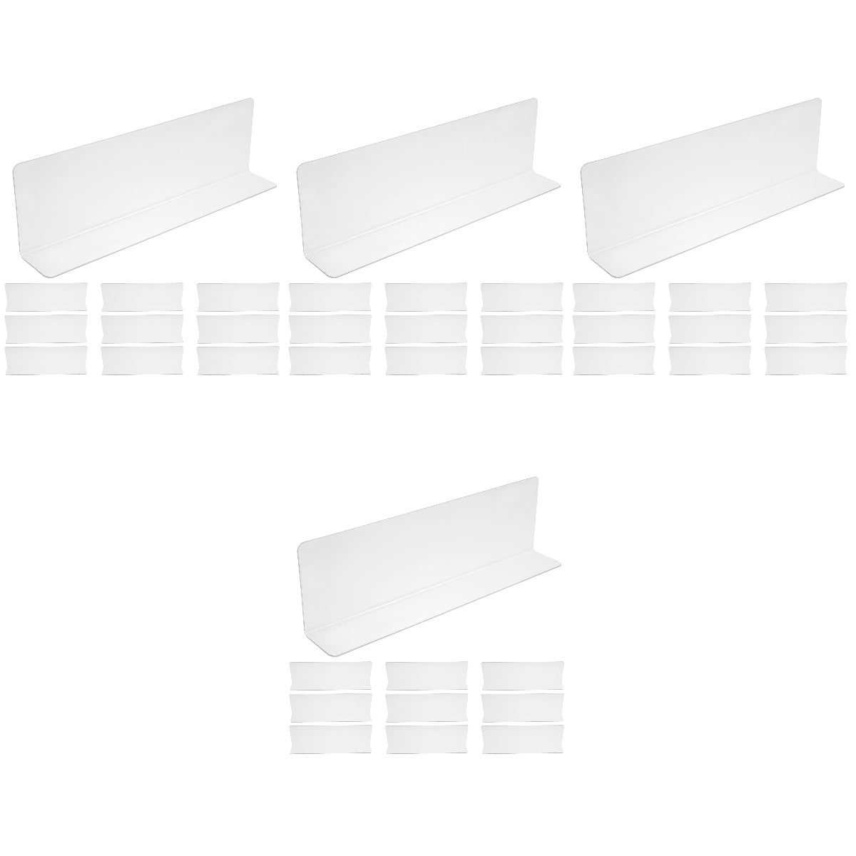 MLINS 40 Pcs Transparent Shelf Dividers Commodity Shelf Separators ...