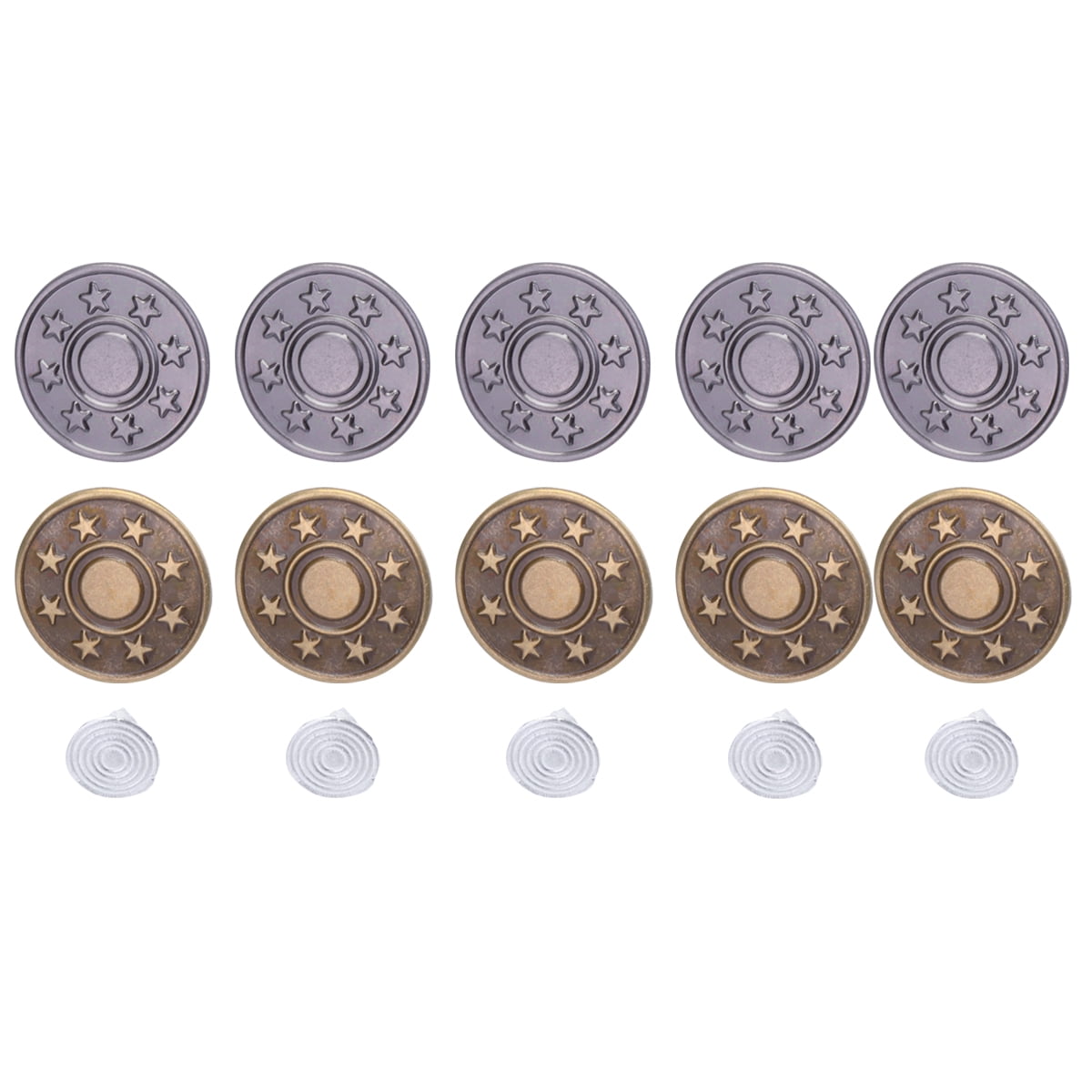 MLINS 40 Set Fastener Adjustable Waist Buckle Replacement Buttons for ...