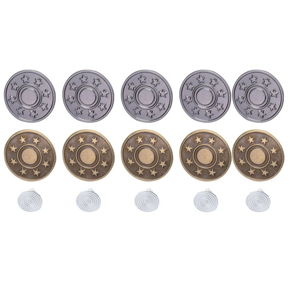 MLINS 40 Set Fastener Adjustable Waist Buckle Replacement Buttons for ...