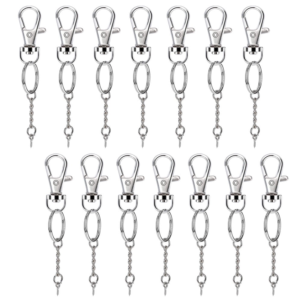 DINHEAROM Keyring Hoops for DIY Makers Backpack Ornaments 160Pieces ...