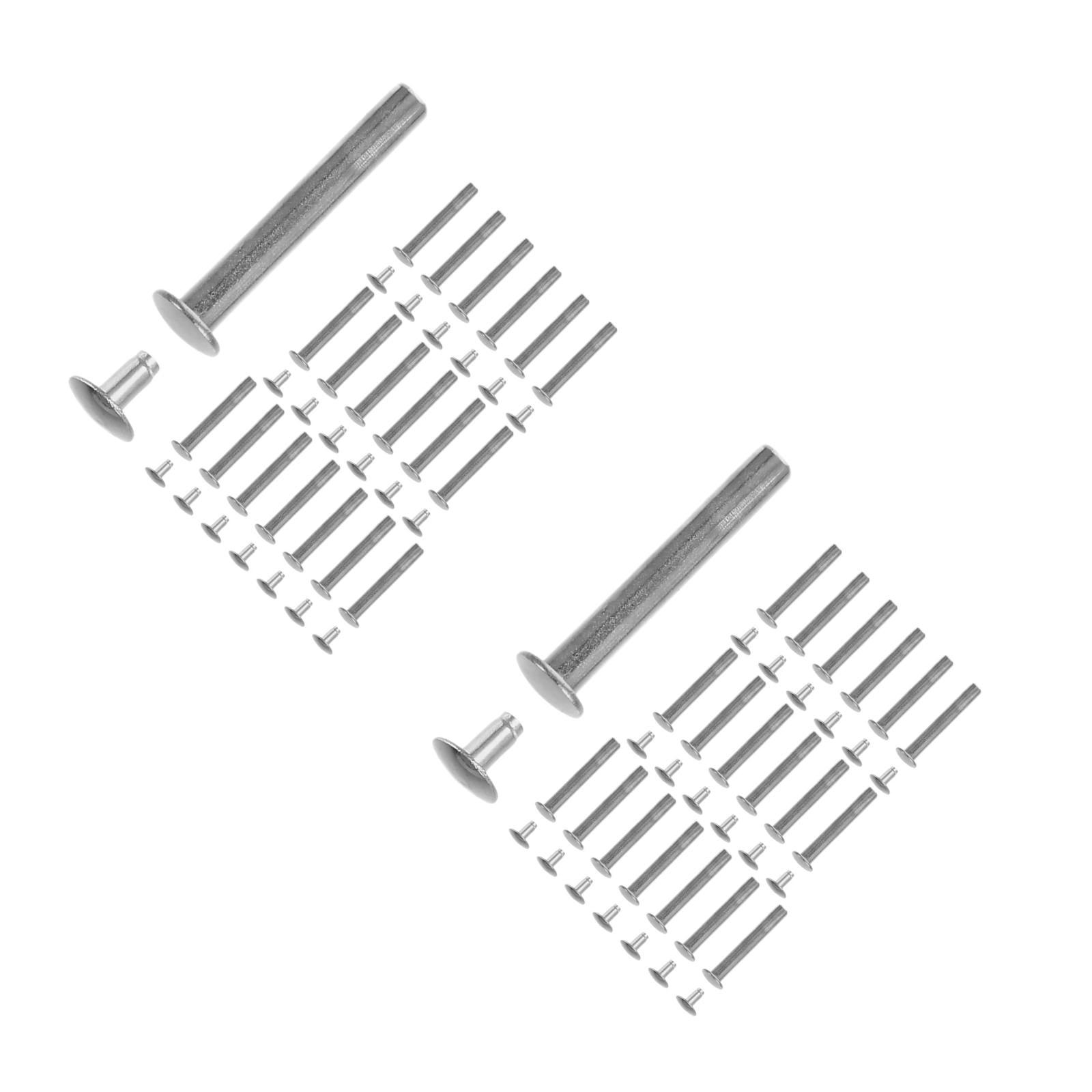 MLINS 40 Sets Shaft Rivets And Nuts Repair Kit Fastener Nails ...