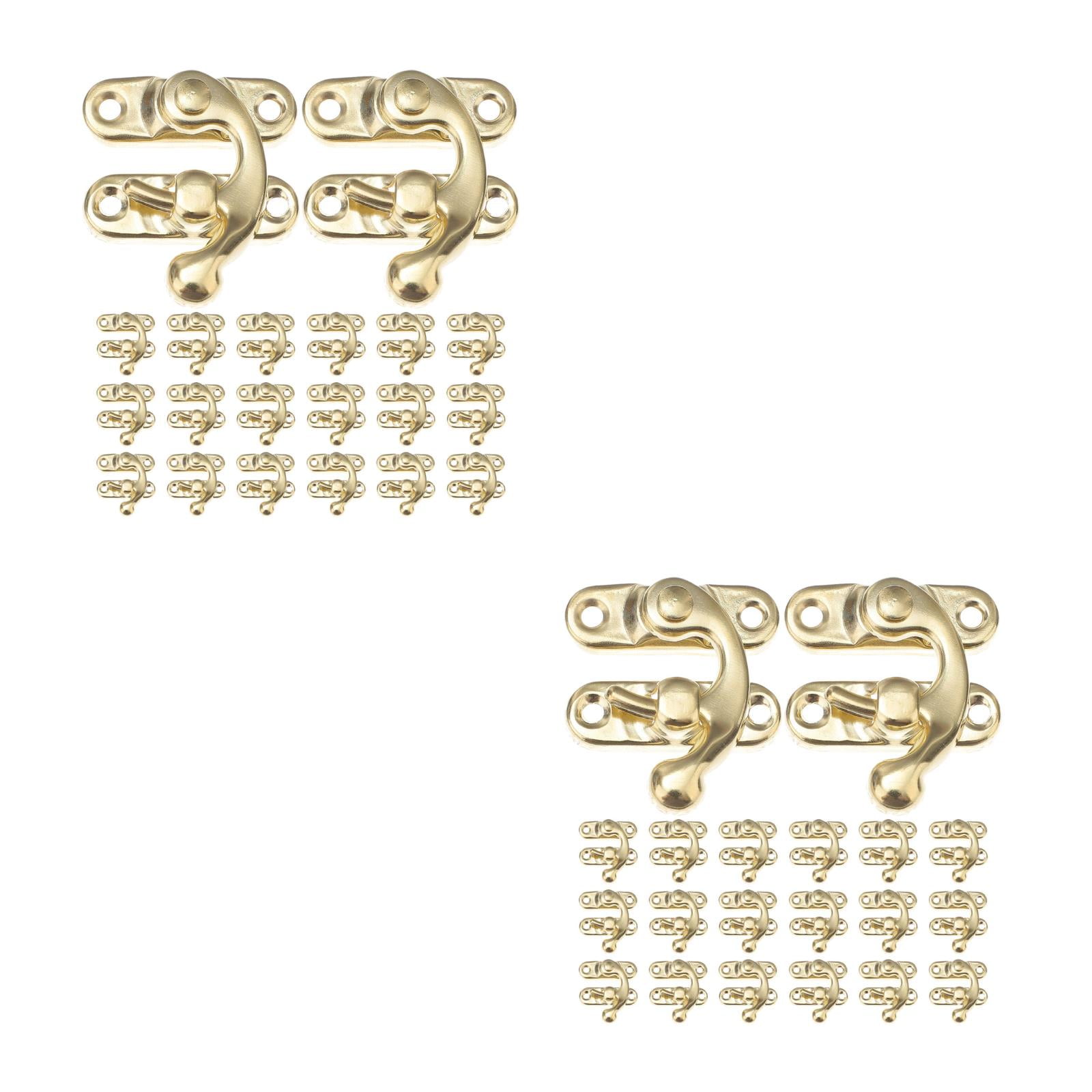 MLINS 40 pcs Antique Decorative Hasp Clasp Latch Lock Vintage Cabinet ...