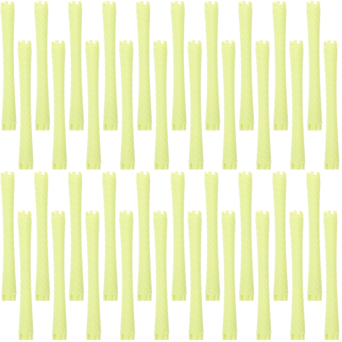 MLINS 40 pcs Flexible Curling Perm Rods Plastic Hair Rollers Short Hair ...