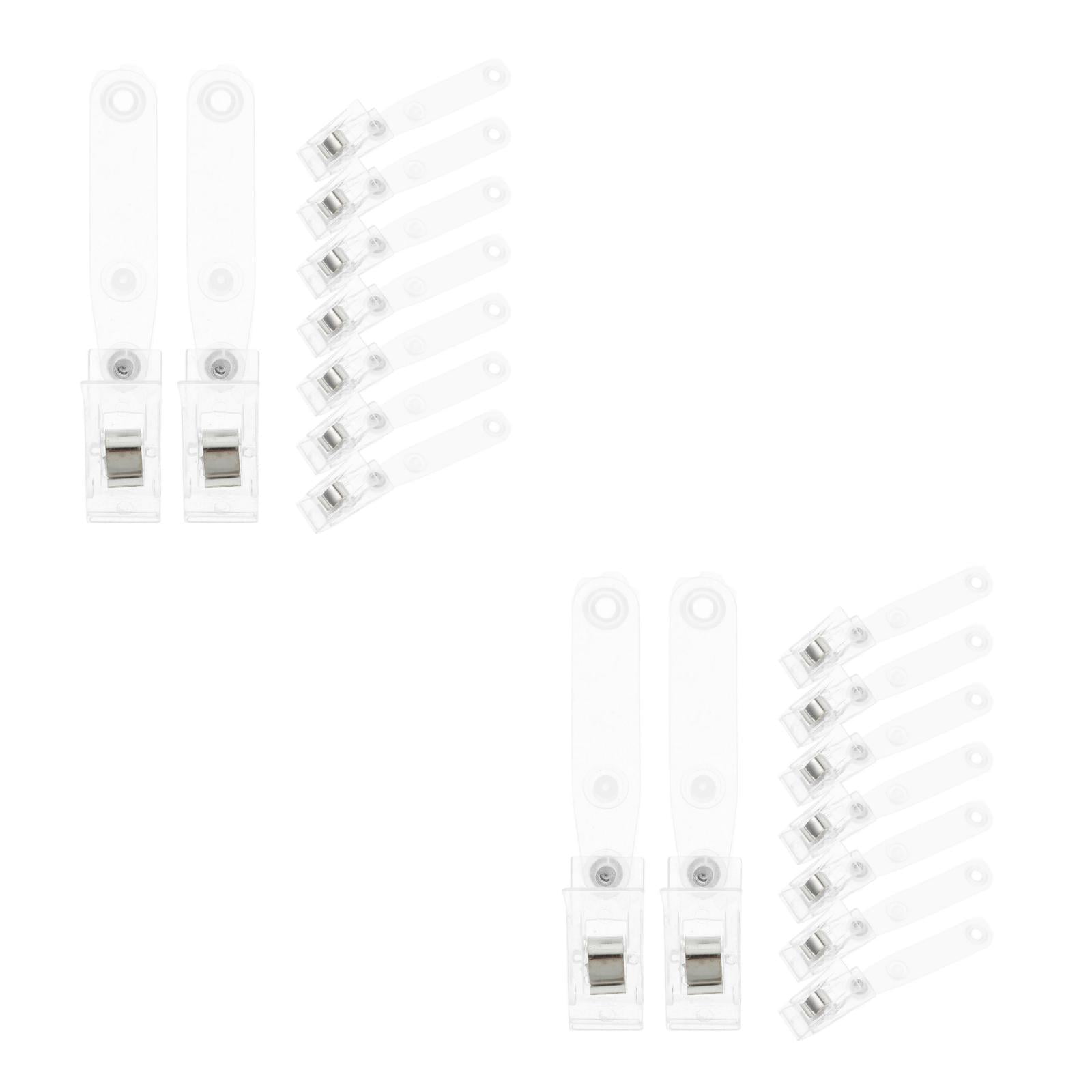 GAXIRE WORGEOUS 40 pcs Name Tag Holders with Clear Straps Small ID Card ...