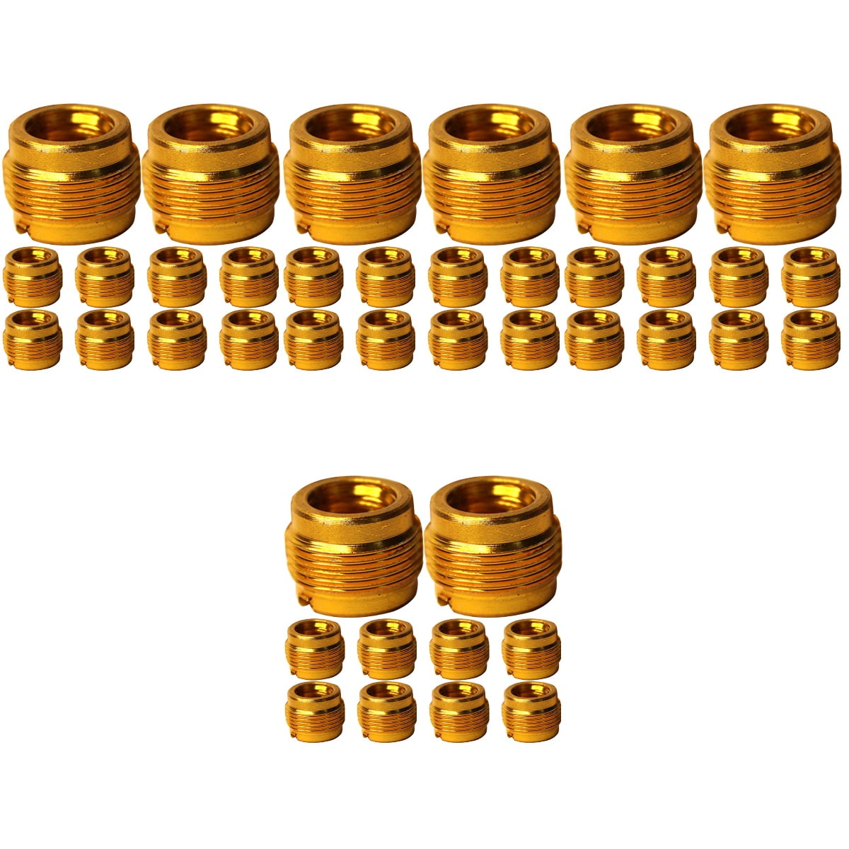 MLINS 40 pcs Microphone Stand Adapter Thread Adapters 3/8 Female to 5/8 ...