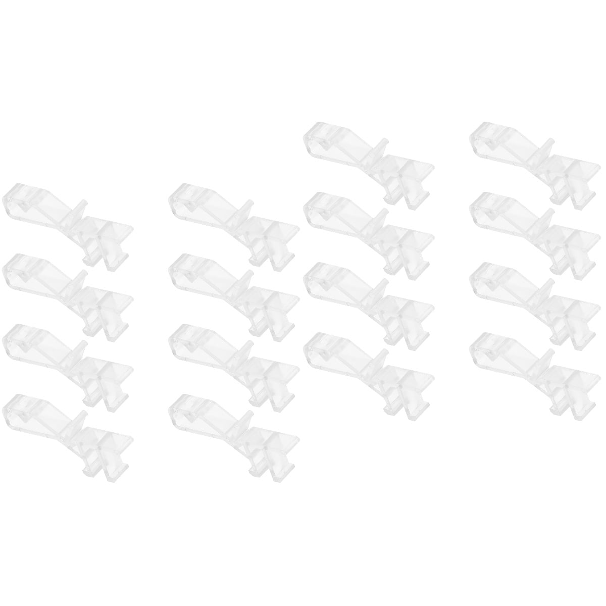 MLINS 40 pcs Plastic Valance Clips Indoor Curtain Clips Vertical Blind ...