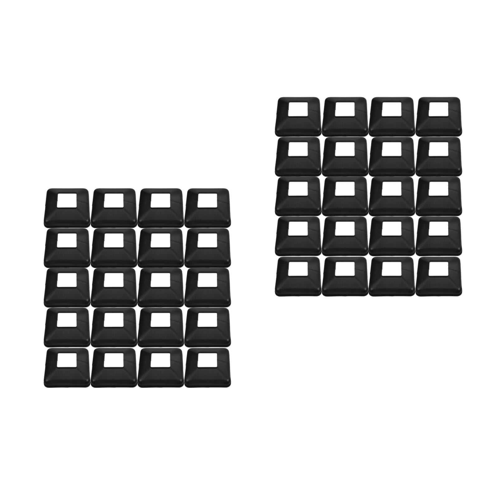 MLINS 40 pcs Post Base Cover Plastic Post Base Square Cover Plate ...