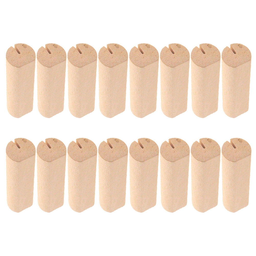 MLINS 40 pcs Wooden Photo Stand Name Card Wood Bases Wooden Business ...