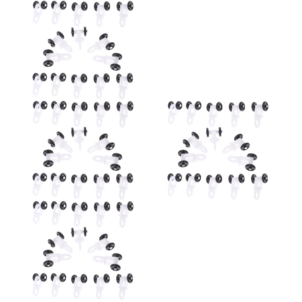 MLINS 400 pcs Curtain Track Roller Window Curtain Wheel Curtain Rail ...