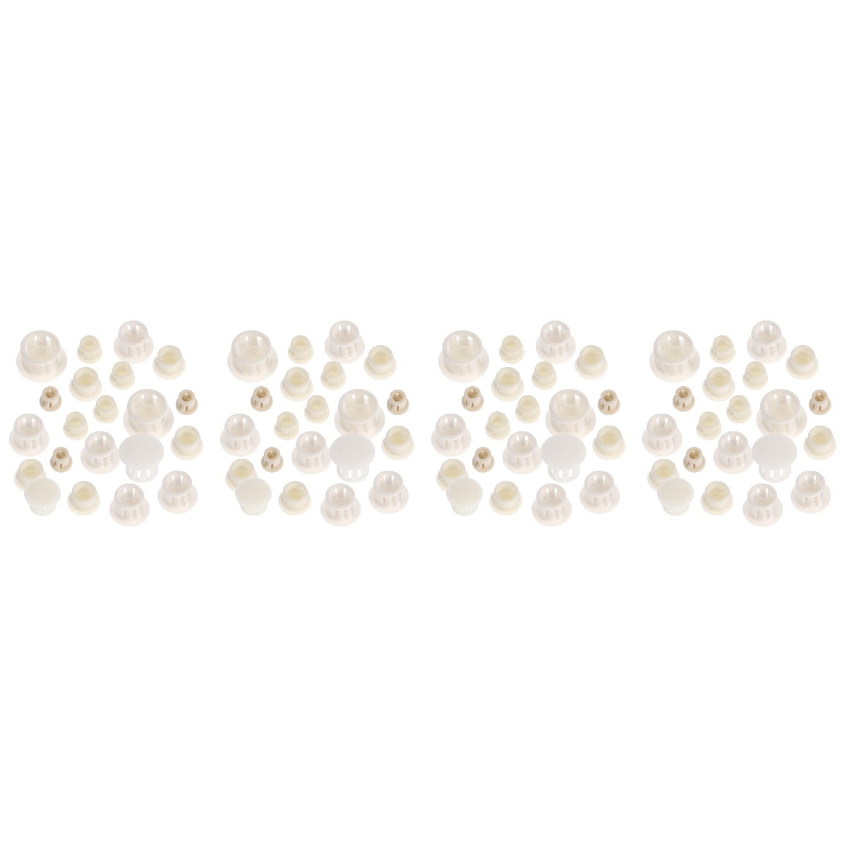 MLINS 400 pcs Nylon Button Plugs Hole Plugs Panel Round Plugs for ...