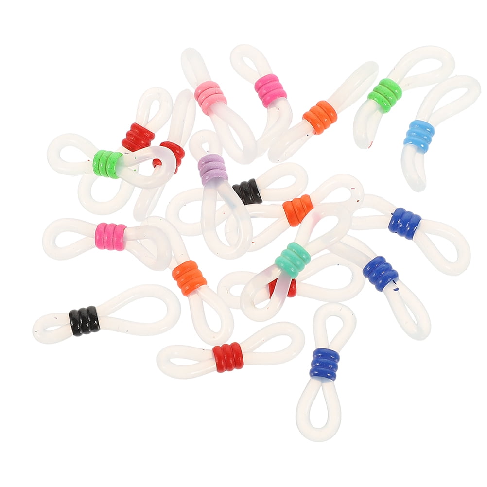 MLINS 40pcs Eyeglass Chain Connector Adjustable Anti Slip Silicone ...