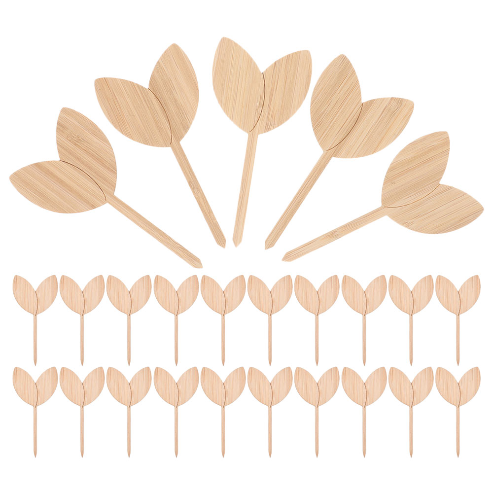 MLINS 40pcs Garden Potted Plant Tags Wood Plant Label Stakes Blank ...