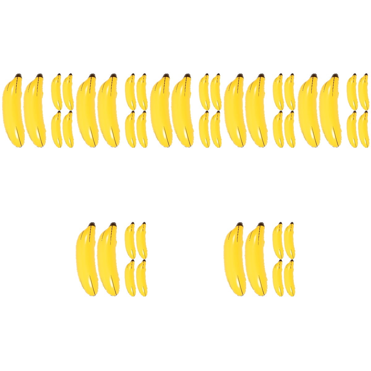 MLINS 42 pcs Inflatable Banana Toy Simulation Banana Model Float Banana ...