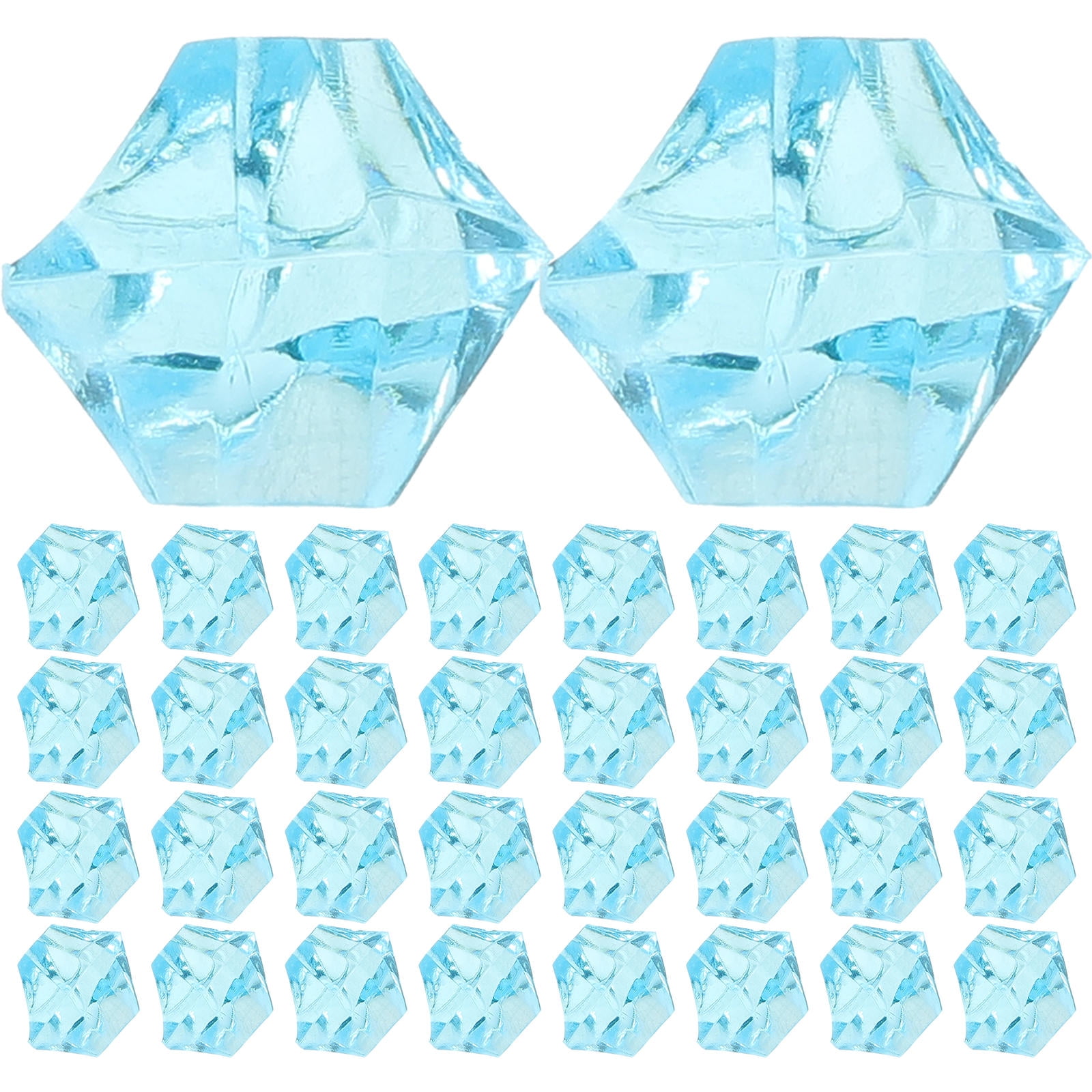MLINS 450pcs Fake Ice Cubes Non-Melting Ice Cubes Fake Crushed Ice ...