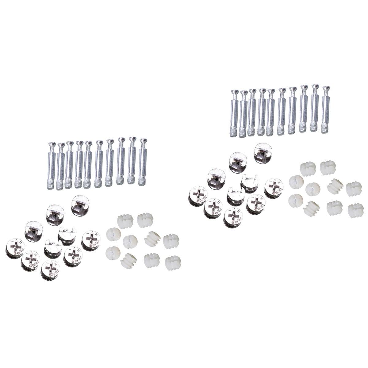 MLINS 48 Sets Cam Lock Fittings Furniture Connector Fixing Screws ...