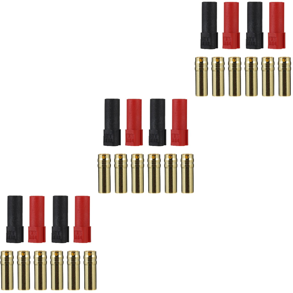 MLINS 48 pcs Male Female Connector 6mm Banana Plug Connector Adapter ...