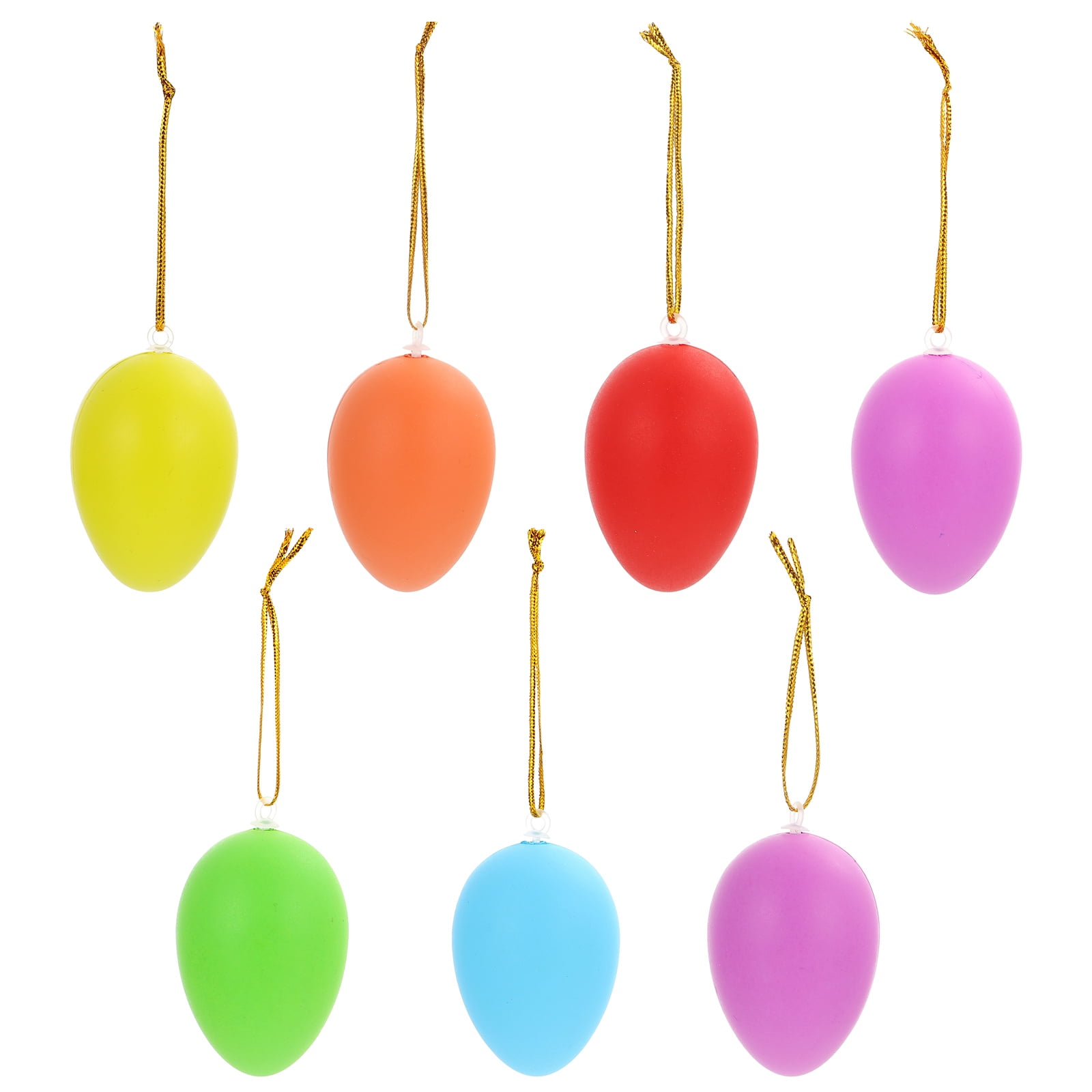 MLINS 48Set Eggs Craft Assorted Color Plastic Eggs For Easter Spring ...