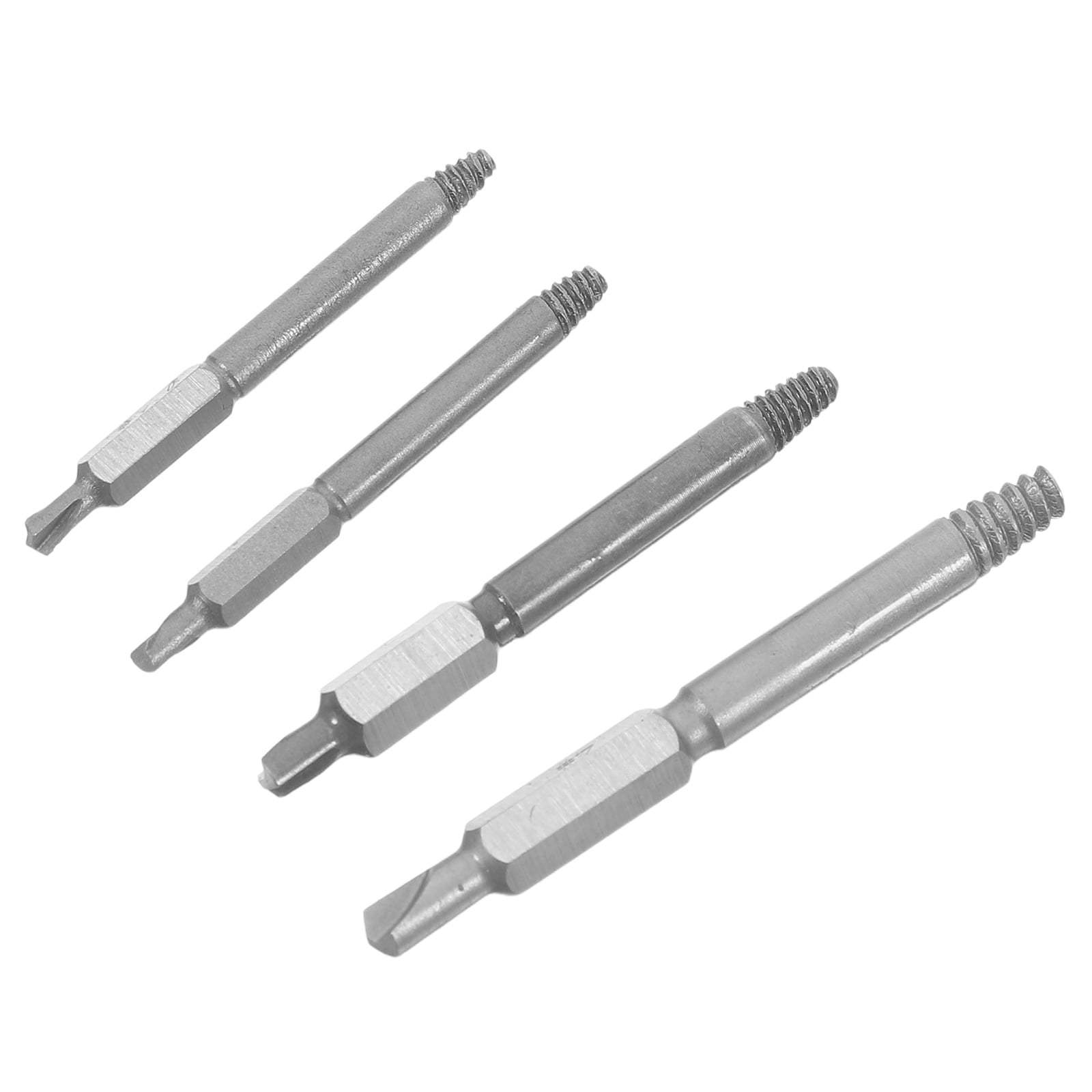MLINS 4PCS Bolt Extractor High-Speed Steel Screw Extractor Set Double ...