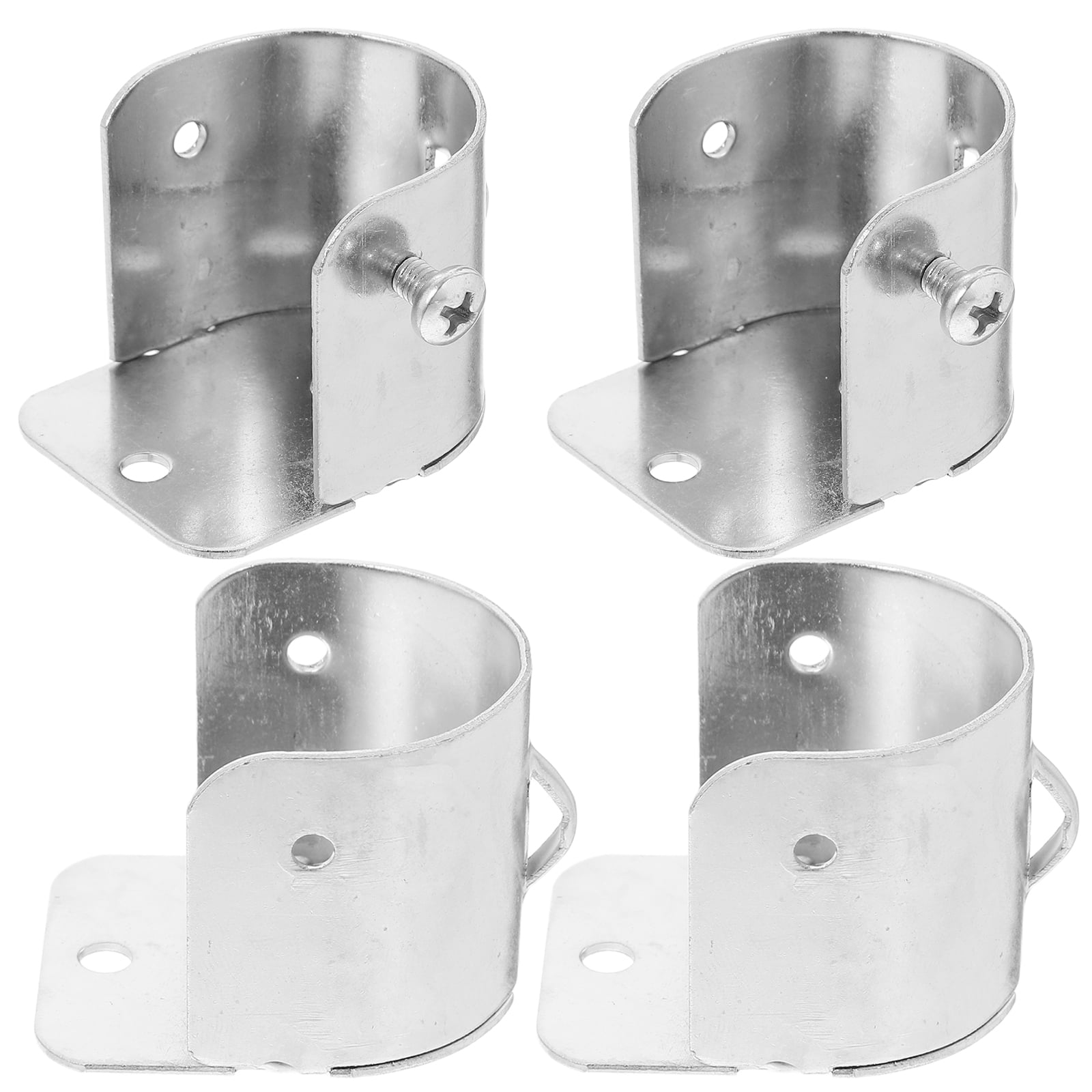 MLINS 4PCS Stainless Steel Closet Rod End Supports Wardrobe Bracket ...