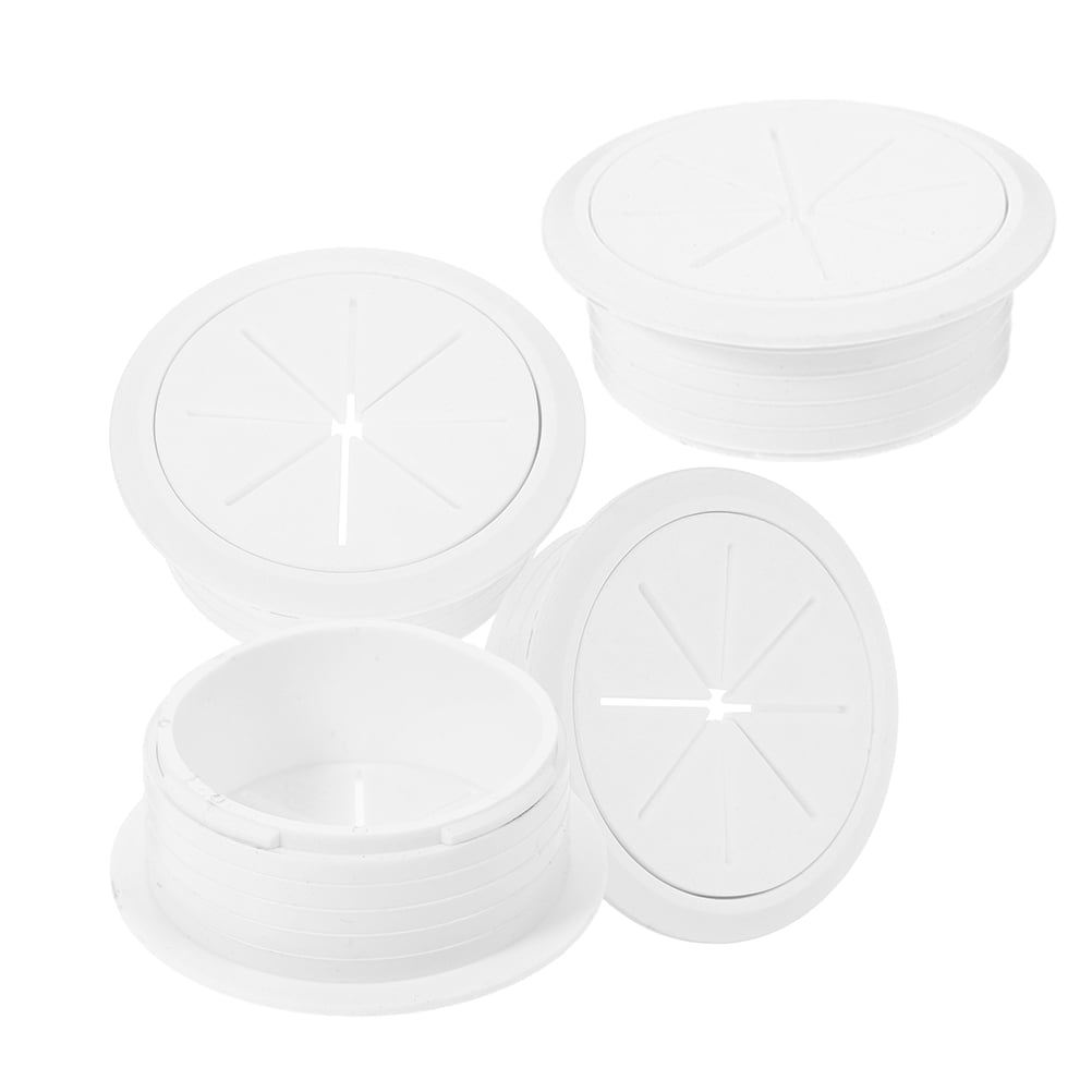 MLINS 4Pcs Desk Grommet Desktop Cable Hole Covers Round Cord Hole Plugs ...