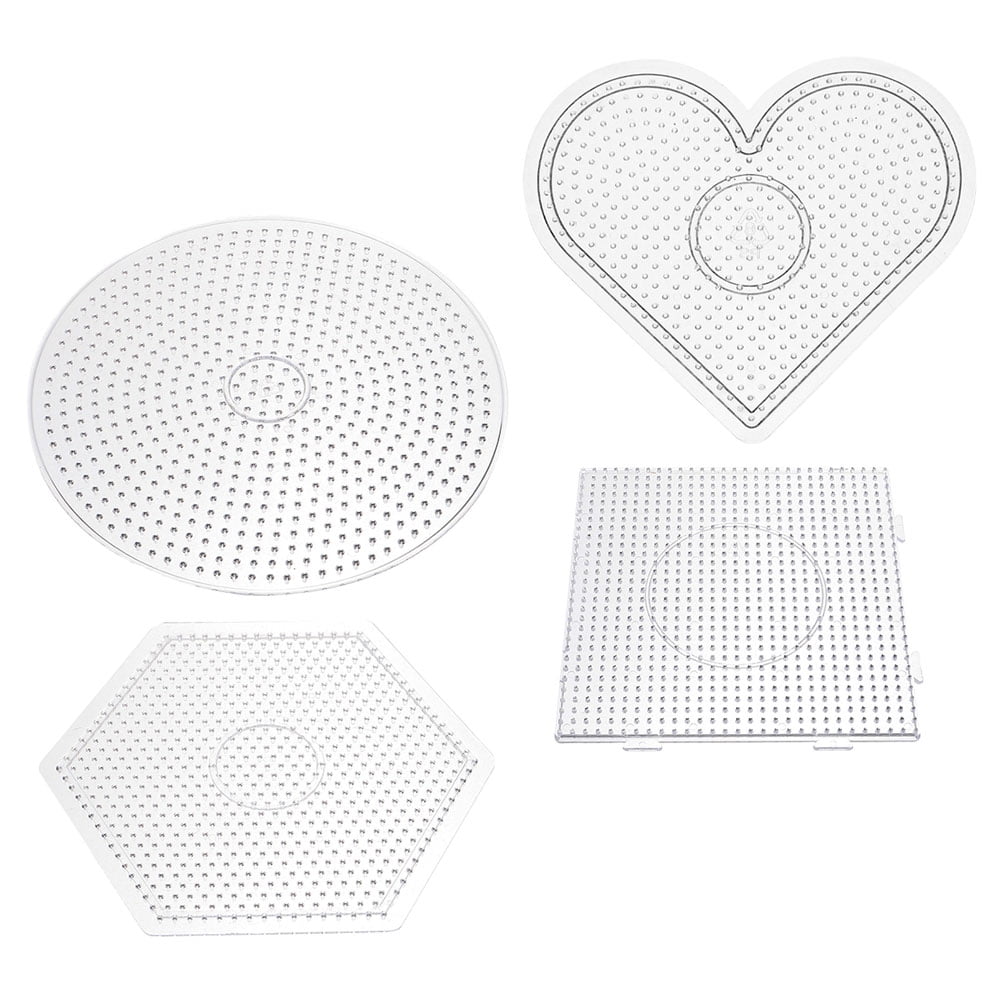 MLINS 4Pcs Pegboards For Teen Craft Beads Fuse Beads Plastic Plates ...