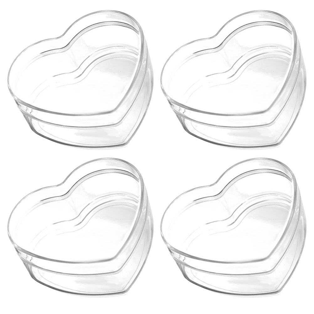 MLINS 4Pcs Treat Boxes Heart Shaped Boxes Small Candy Boxes Candy Favor ...