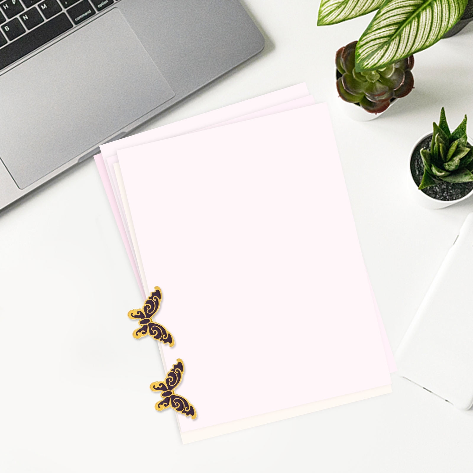 MLINS 4Pcs Vintage Butterfly Metal Book Clip Butterfly Clips Decorative ...