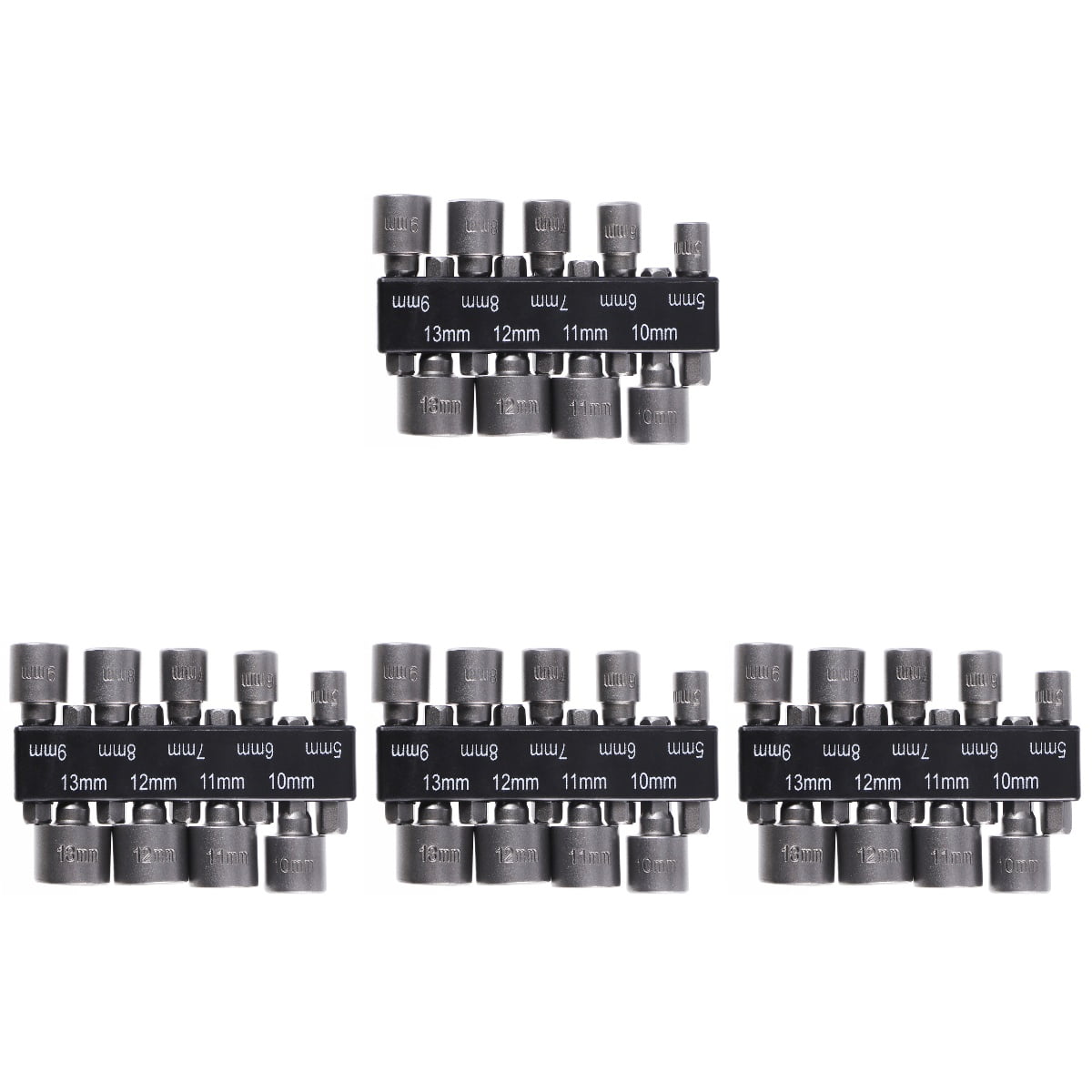 MLINS 4pcs 5- 13mm Impact Bit Socket Set Imperial Socket Nut Bit Nut ...