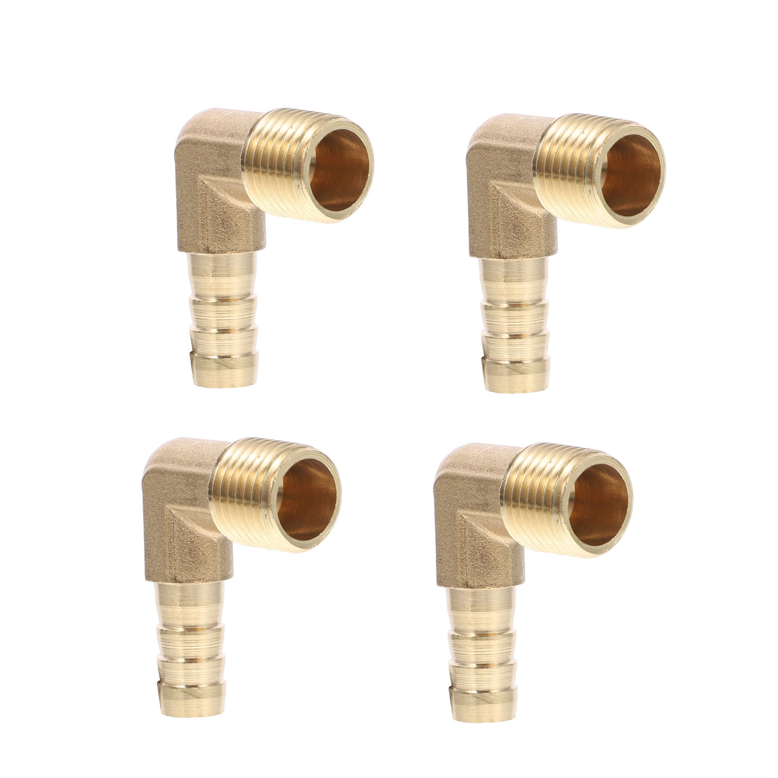MLINS 4pcs Air Hose Fittings Hose Fitting Elbow Thread Copper Connector ...
