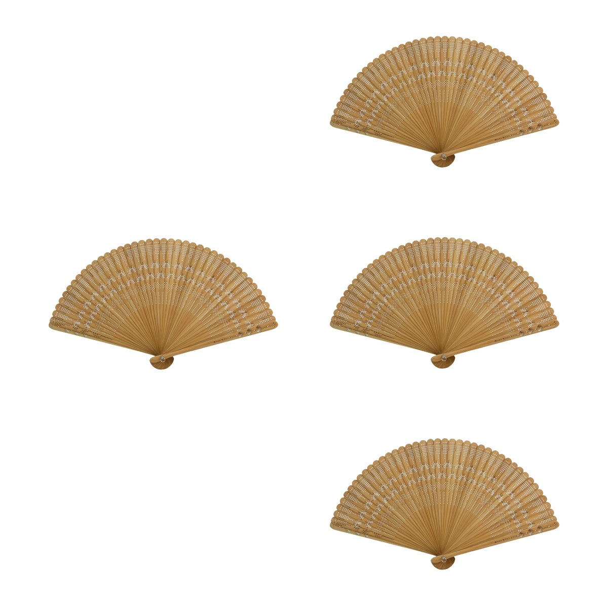 MLINS 4pcs Bamboo Hand Held Japanese Portable Dancing Fan Performance ...