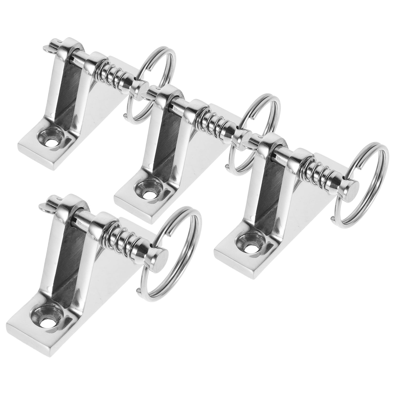 MLINS 4pcs Bimini Hinge With Pin And Ring Stainless Steel Boat Hardware ...