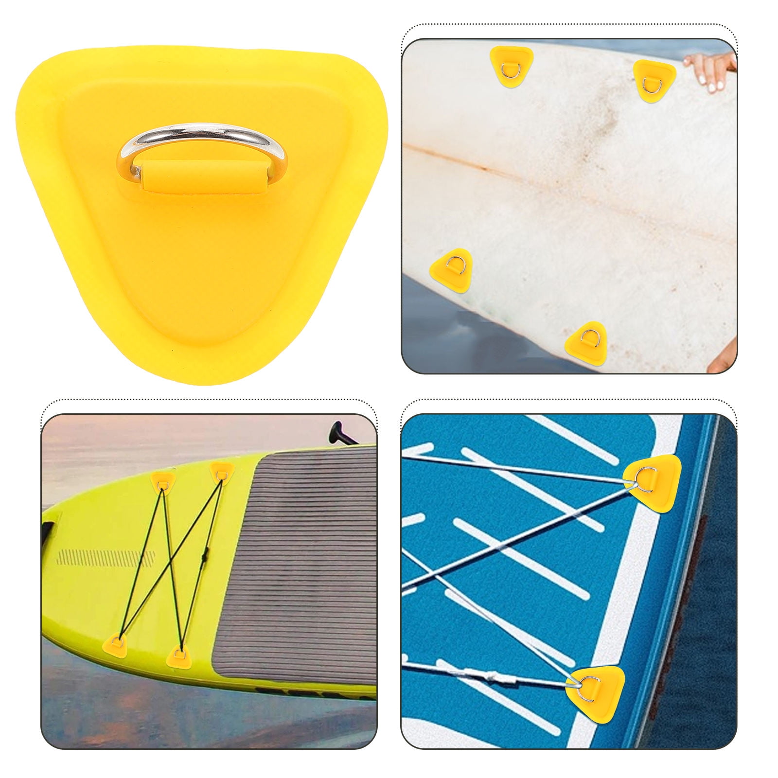 MLINS 4pcs Canoe Rope Rings Kayak Cord D Buckles Kayak Cords Rings ...