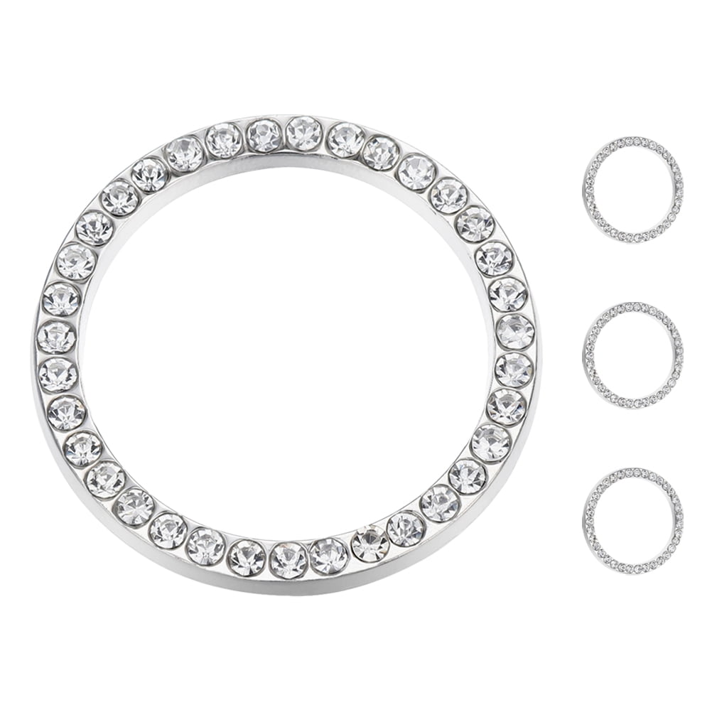 MLINS 4pcs Car push/start Button Circles Bling Interior Accessory ...
