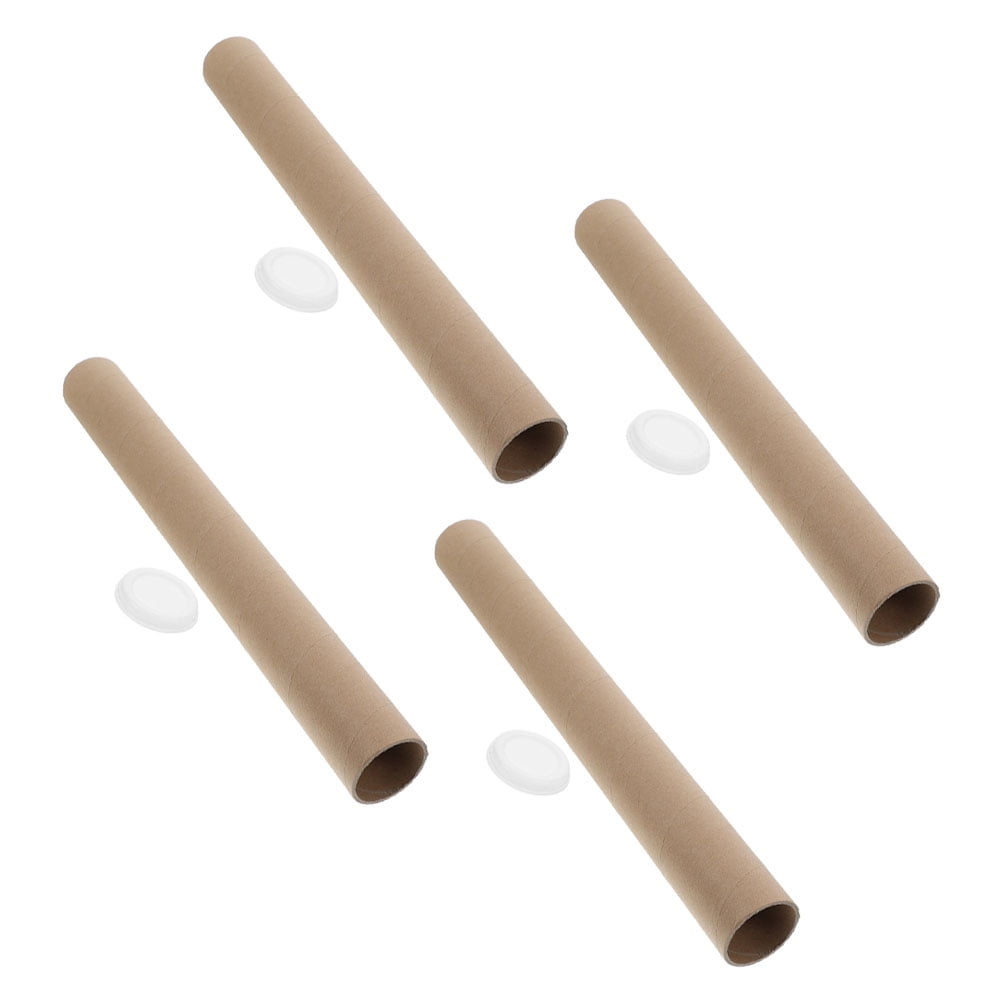 MLINS 4pcs Cardboard Shipping Tube Heavy-Duty Mailing Tubes with Caps ...