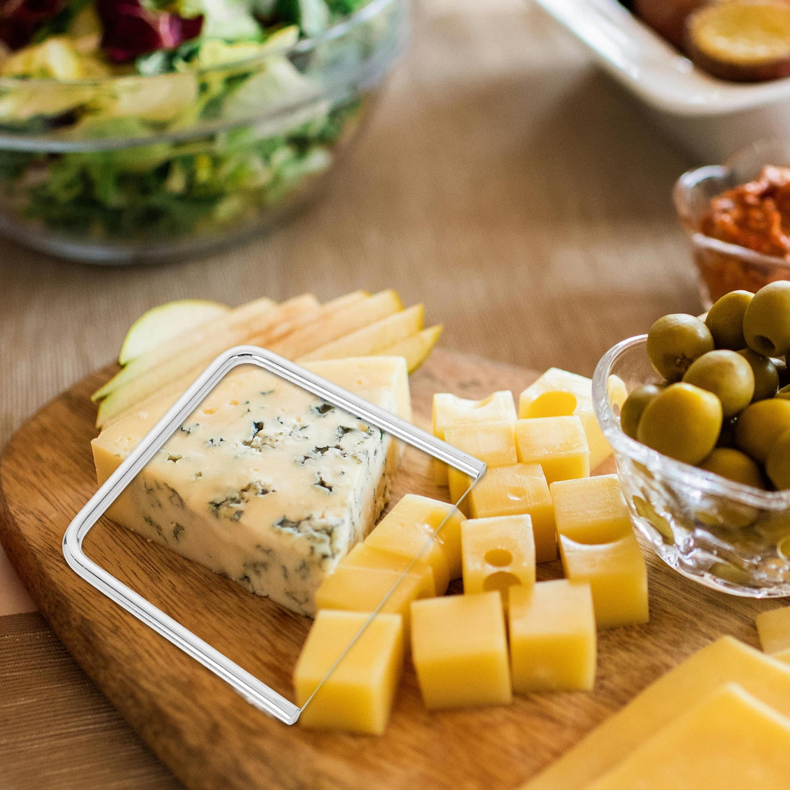 MLINS 4pcs Cheese Wire Cutter Stainless Steel Butter Slicer Manual ...