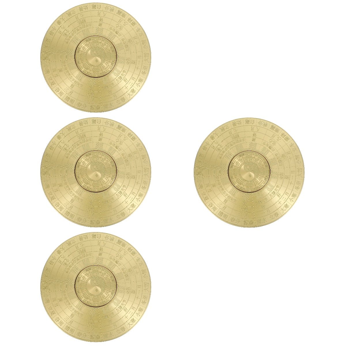 MLINS 4pcs Chinese Compass Prop Decorative Brass Compass Craft ...